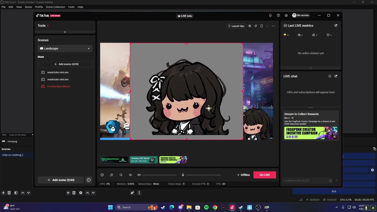 How to make your pngtuber background transparent for tiktok live studio