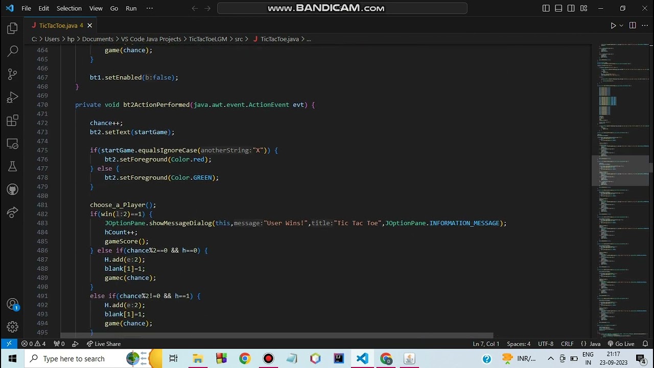Tic-Tac-Toe Game using Java | With Source Code | Java Swing | Java GUI | JFrame | Java Project