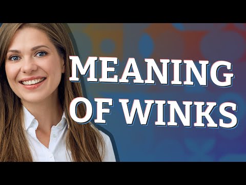 Winks | meaning of Winks