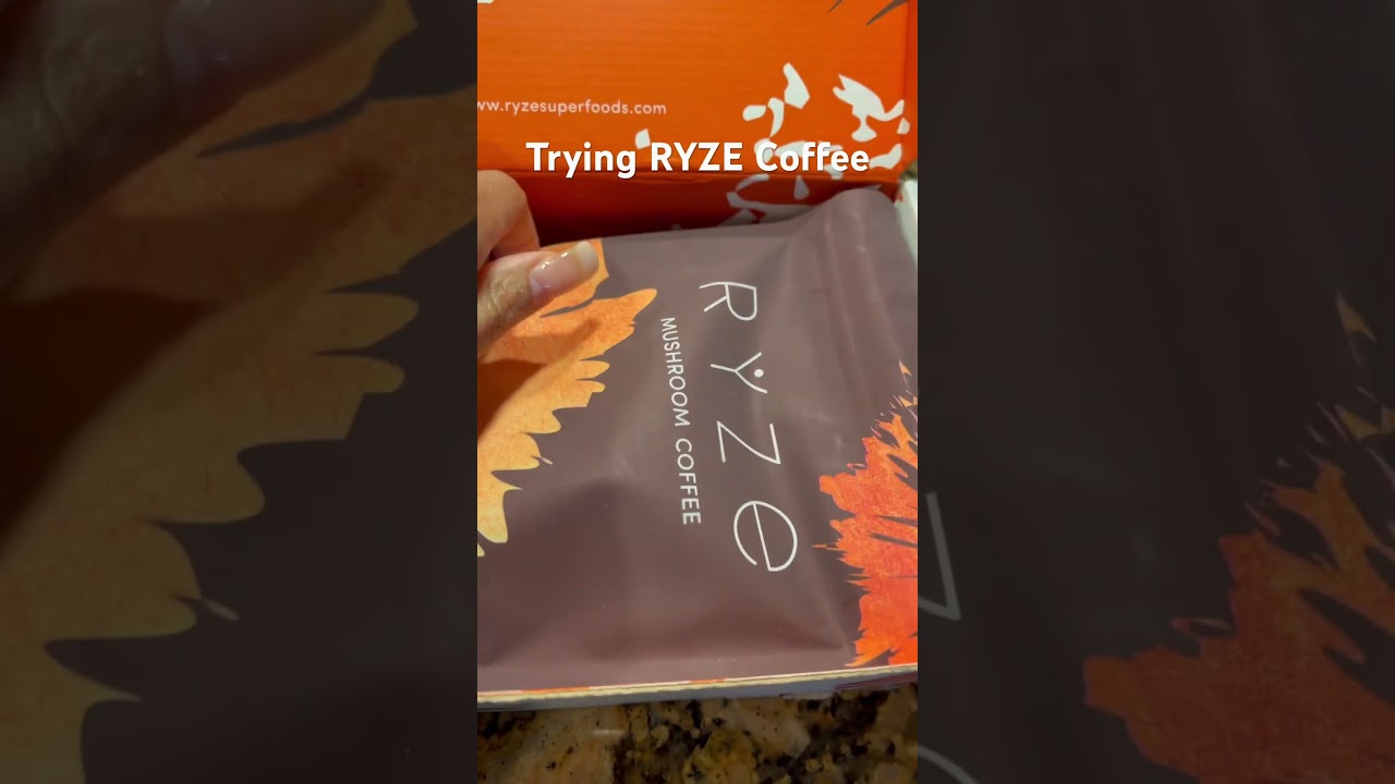 Trying Ryze mushroom coffee  #ryze #mushroomcoffee #ryzecoffee