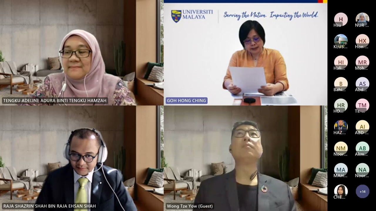 UM Research Cluster Office Public Forum: Building a Sustainable Malaysia - The Role of ESG