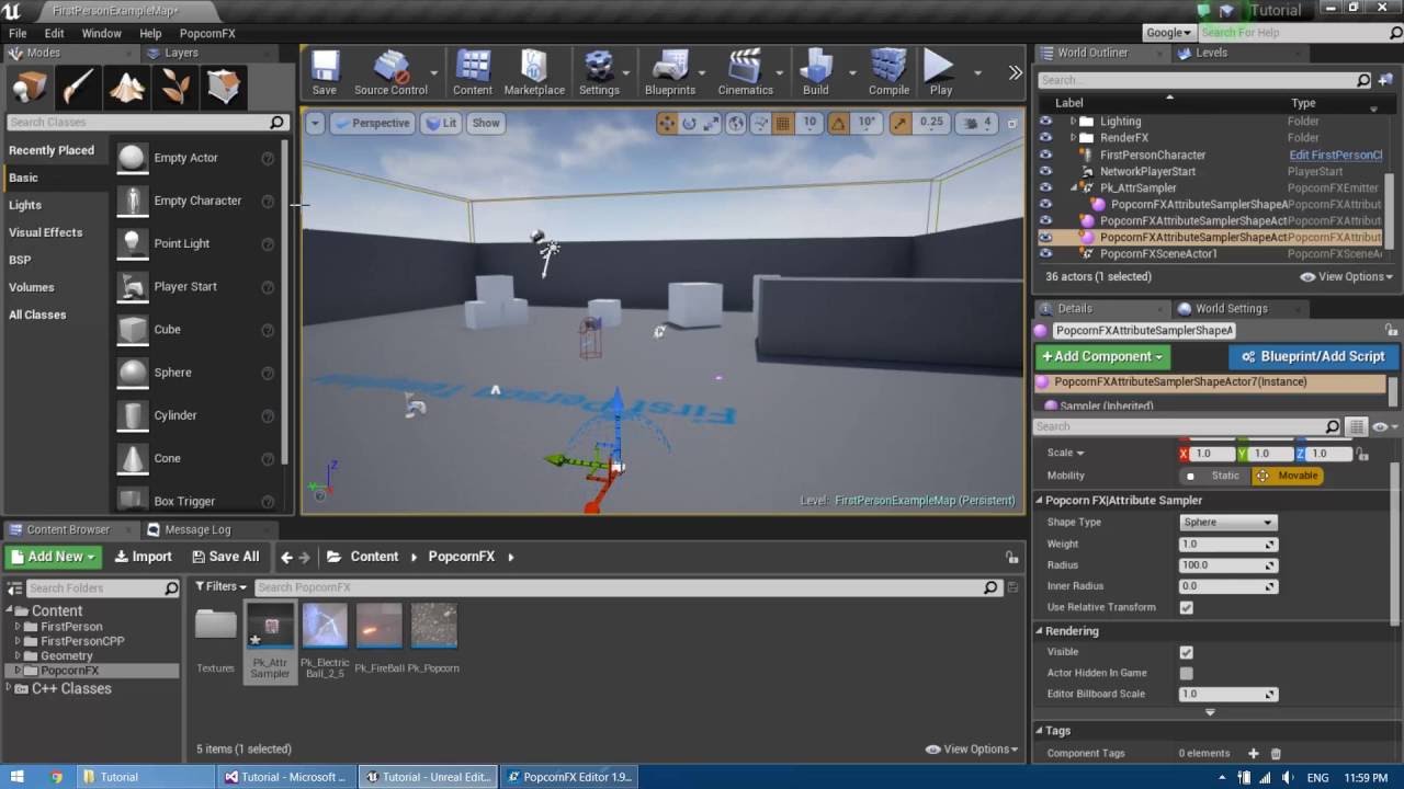 UE4 PopcornFX Plugin - Attributes and Attribute Samplers