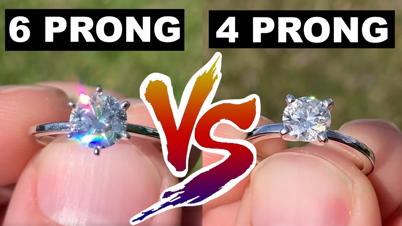 JAMES ALLEN - 4 PRONG vs 6 PRONG Solitaire Diamond Engagement Ring (Which do you like better??)