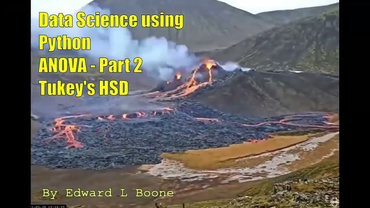 Data Science using Python... ANOVA - Part 2  Tukey's HSD