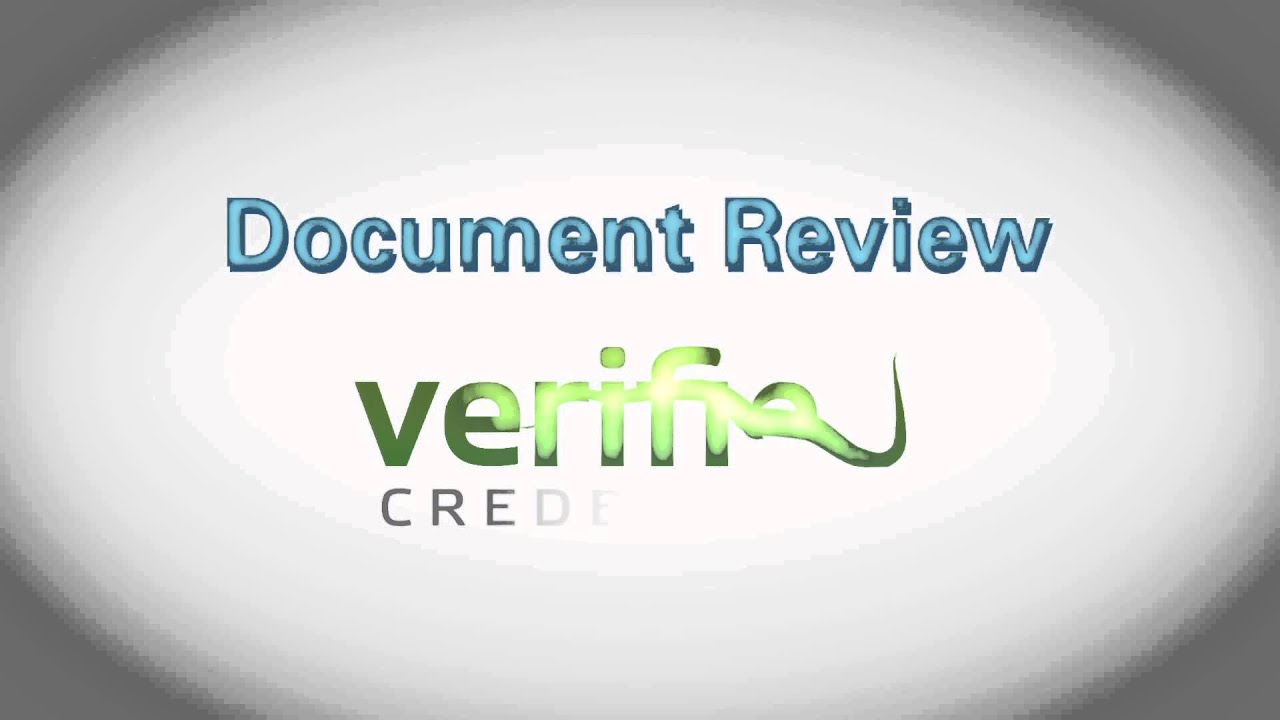 Verified Credentials - Student Document Review Service