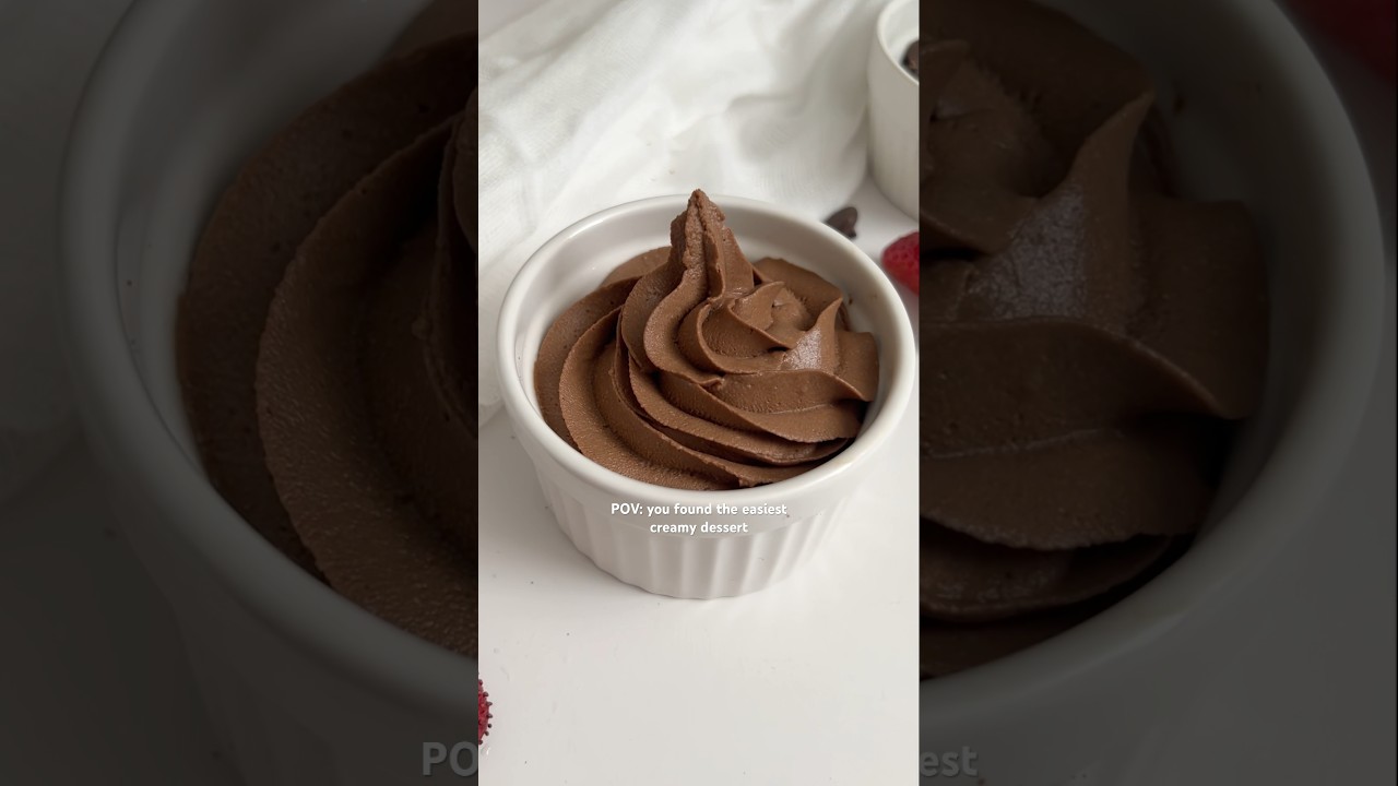 2-Ingredient Chocolate Ricotta Mousse #shorts #easyrecipes