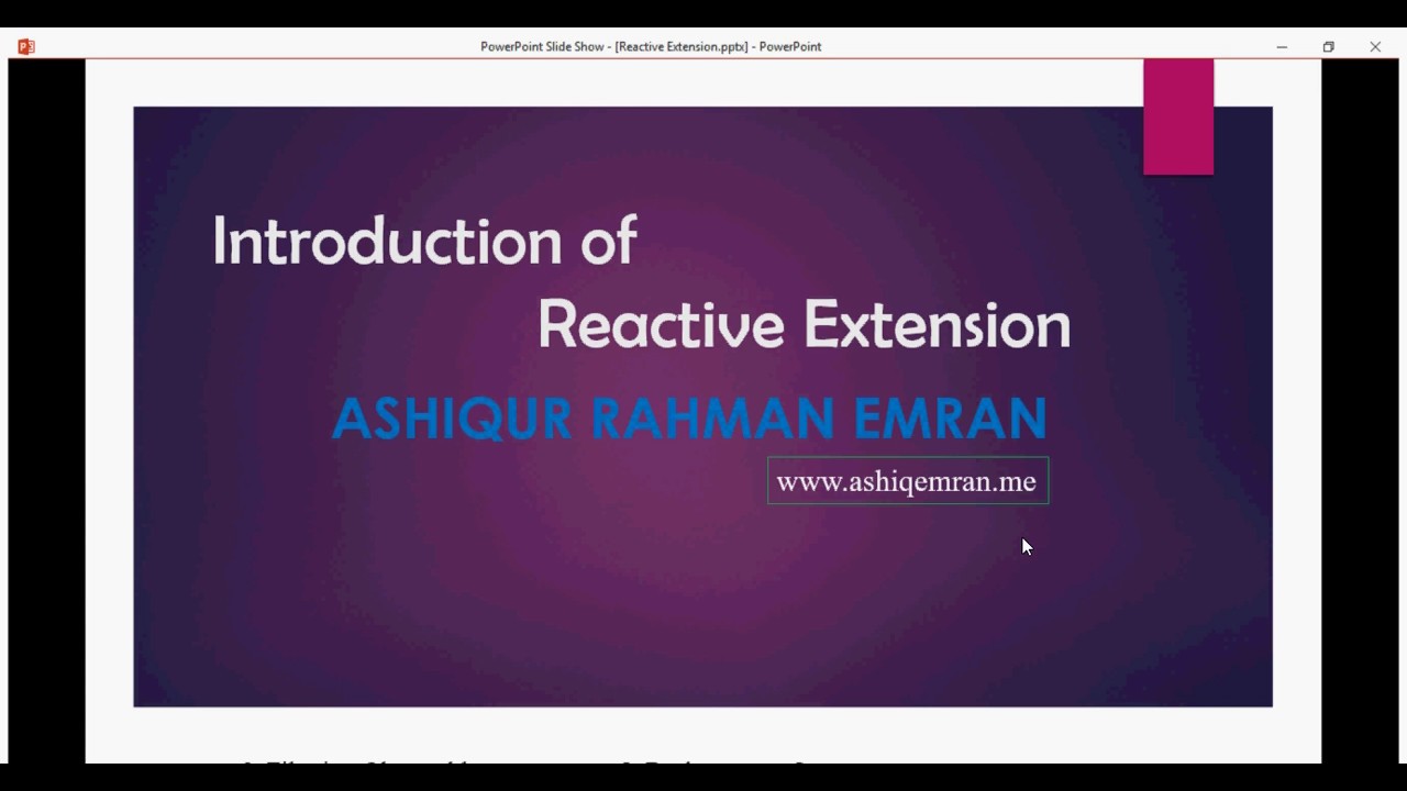 Introduction of Reactive Extension - ReactiveX