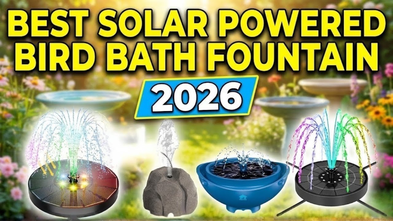 The Best Solar Bird Bath Fountain 2026 | No Electricity Needed