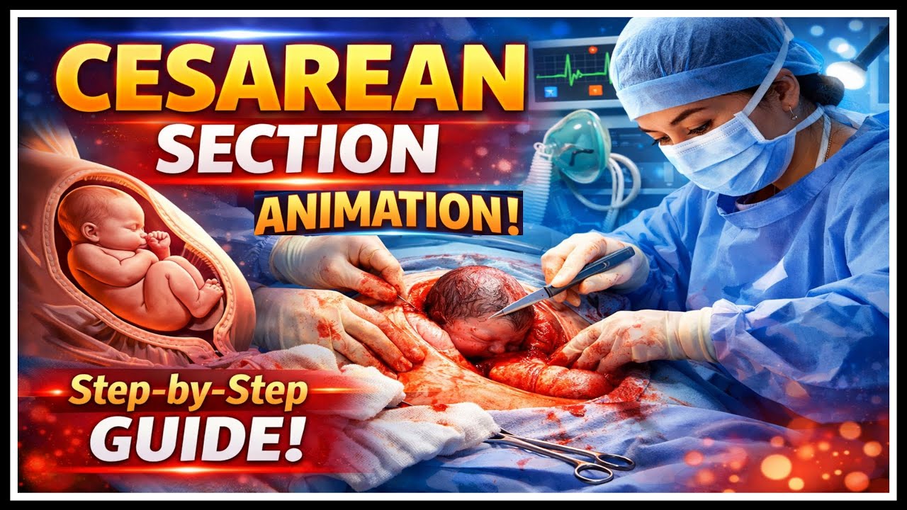 Cesarean Section (C-Section) Indications, Steps & Recovery | Explained with Animation | Step-by-Step