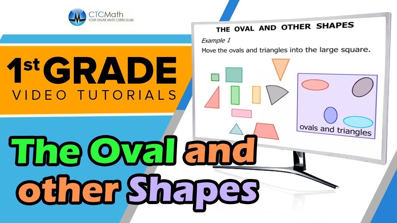 1st Grade Math Tutorials: The Oval and other Shapes