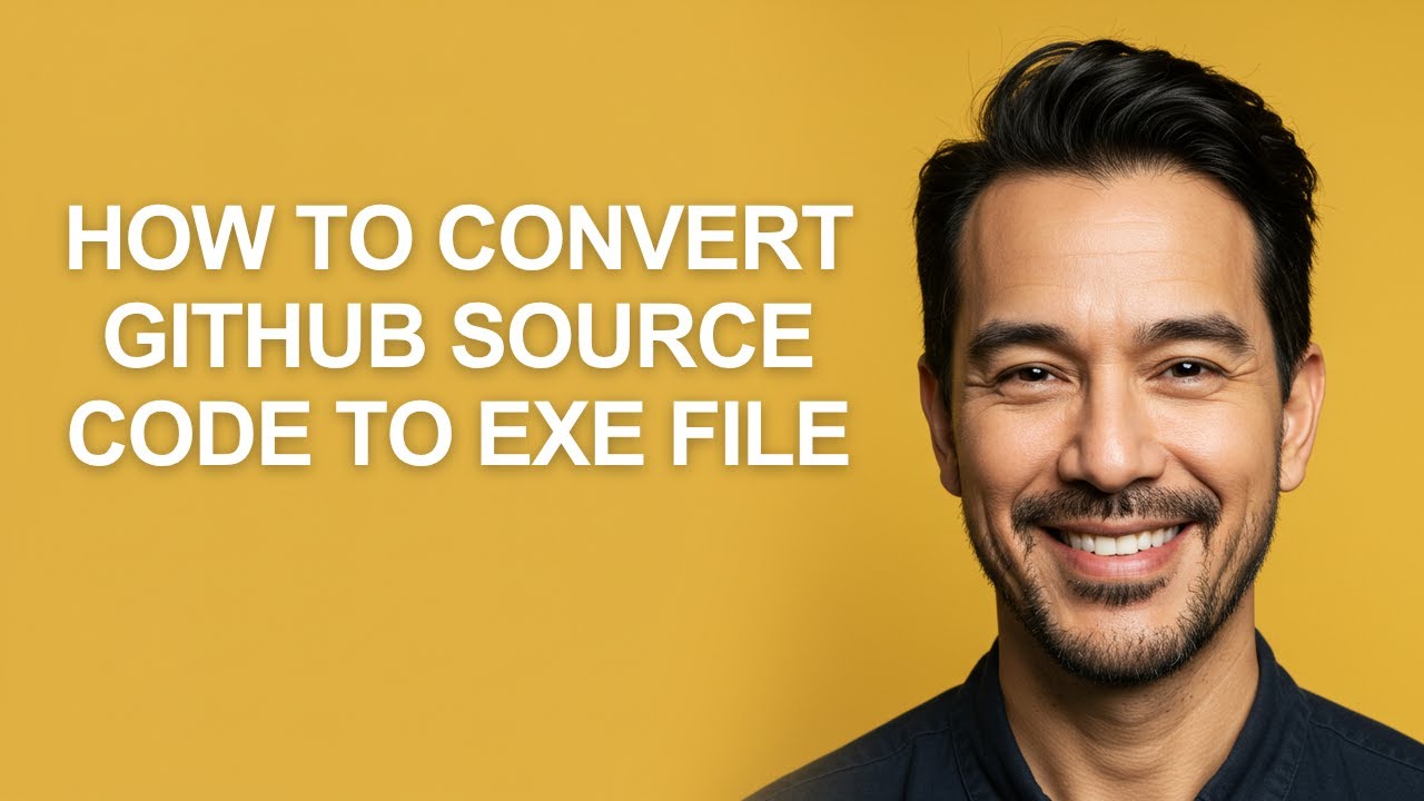How to Convert Github Source Code to Exe File - KevinHowTo