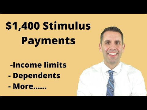 $1,400 Stimulus Checks: New Income Limits and Definition of Dependents