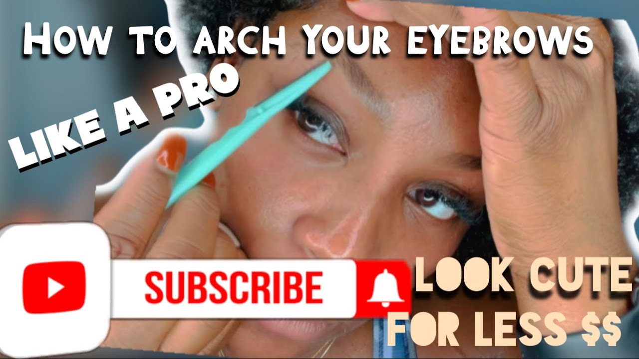 EYEBROW ARCHING USING A RAZOR| BEGINNER FRIENDLY