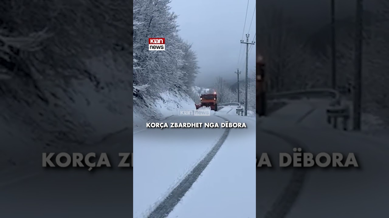 Korça përfshihet nga dëbora