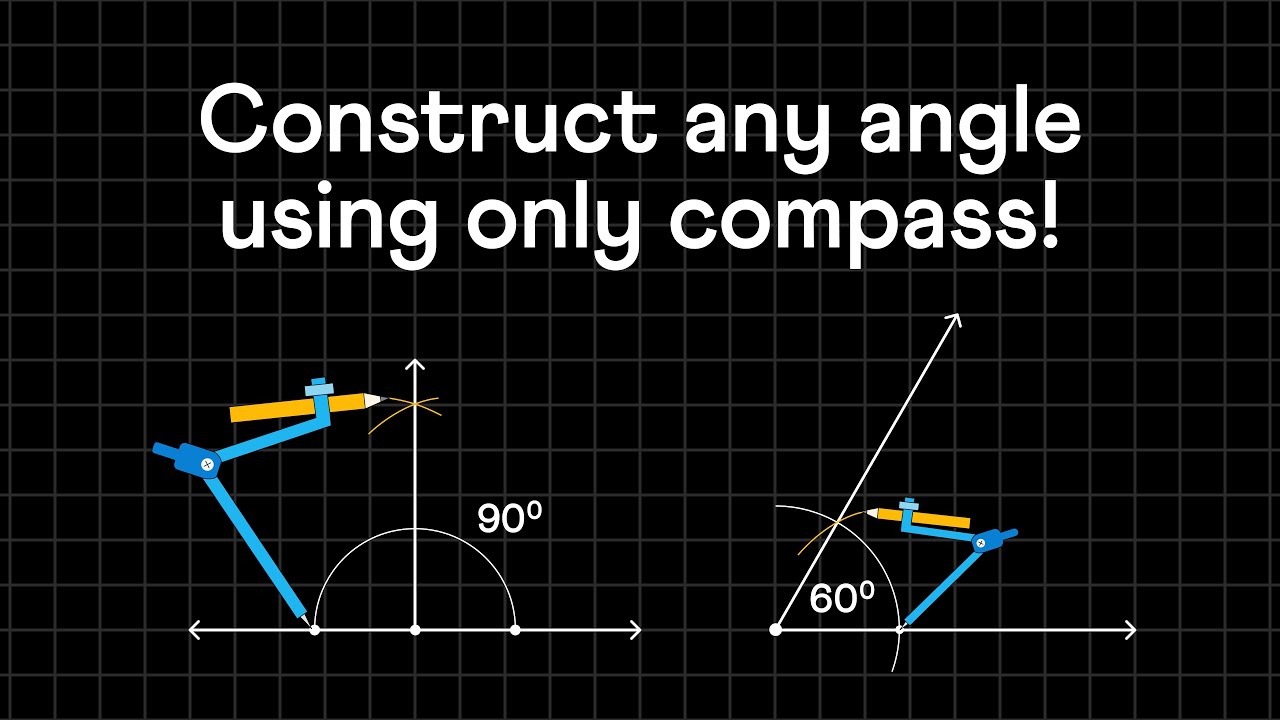 Construction of Angles | 15, 30, 45, 60, 75, 90... degrees