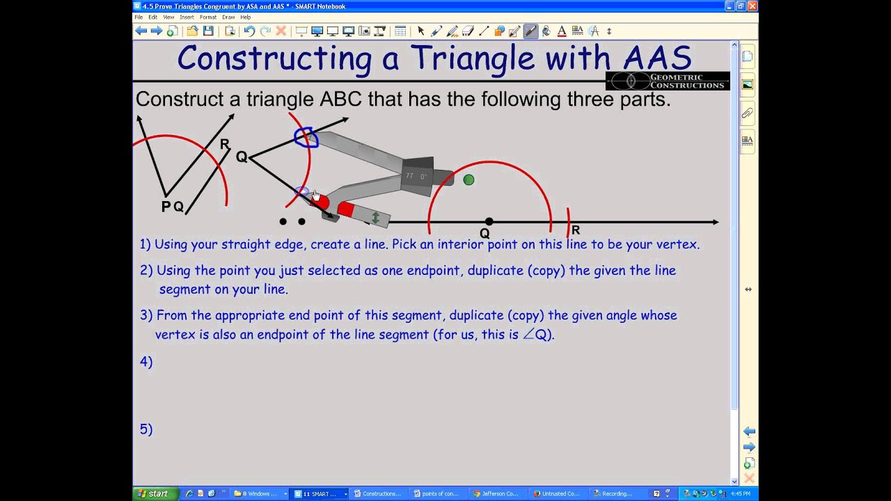 AAS Triangle Construction
