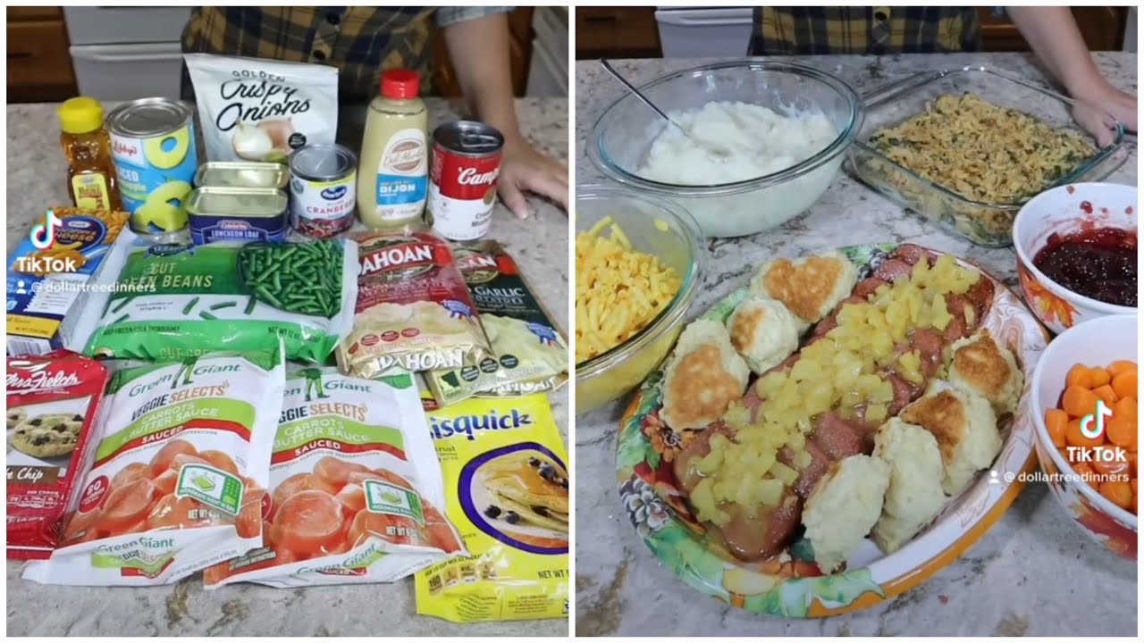 Shop for & Cook A $20 Dollar Tree Thanksgiving Dinner with Me | No Oven | Stovetop Only