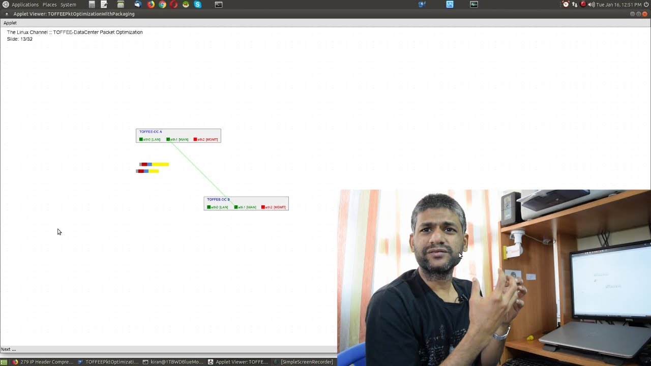 280 WAN Optimization - Animated demo of Packet Optimization in TOFFEE-DataCenter