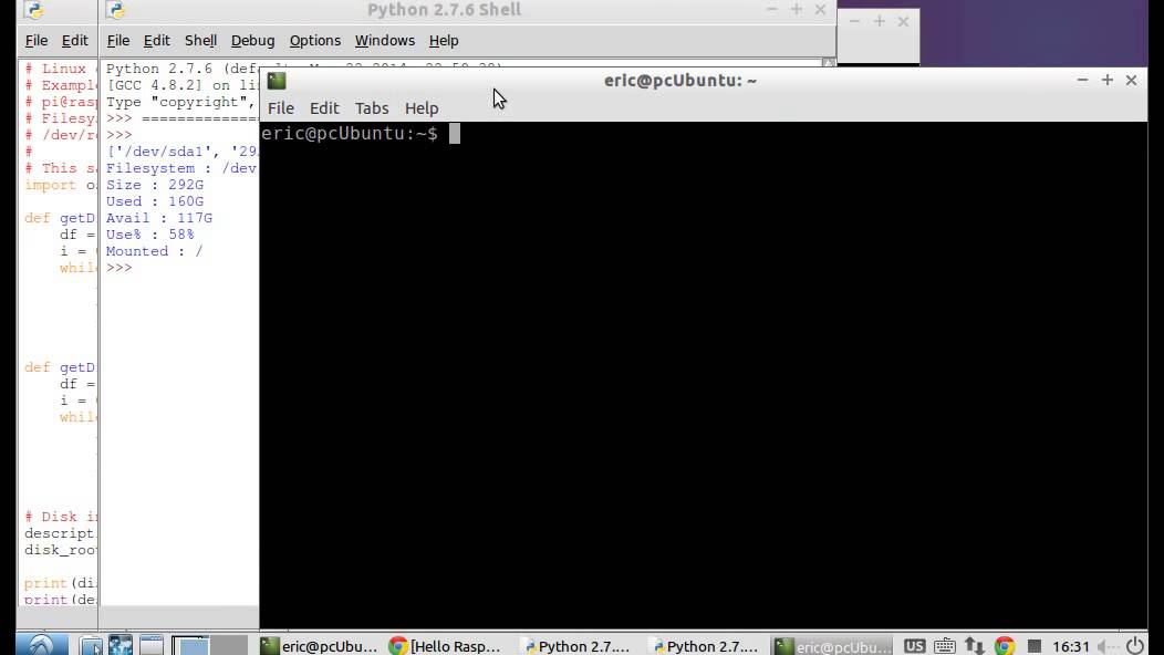 Python get file system disk space usage, on Linux