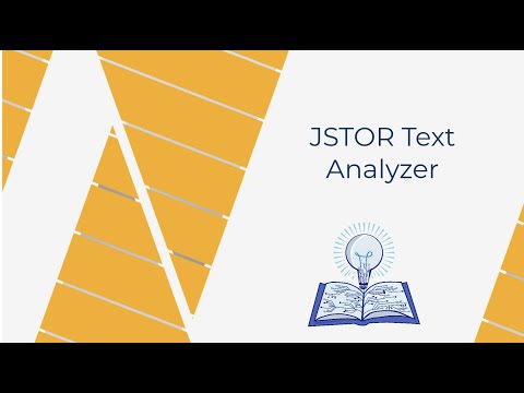 JSTOR Text Analyzer