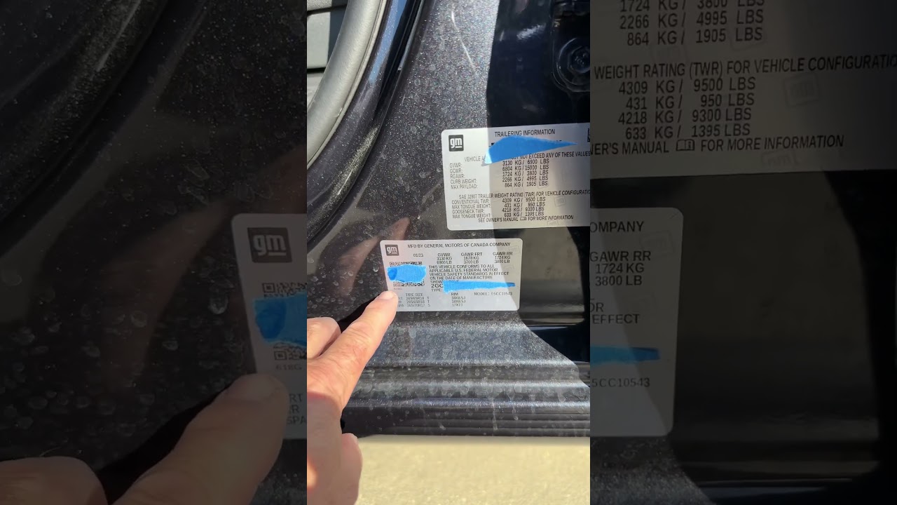 Paint code location for a Chevy, GMC #chevy #gmc #truck #paint #code #automobile