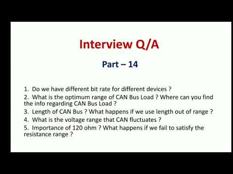 CAN Protocol | CAN Protocol Interview Q/A Part - 14 | Embedded World