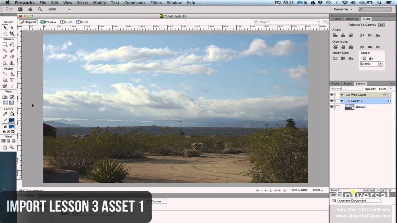 Working with Bitmap Images in Adobe Fireworks
