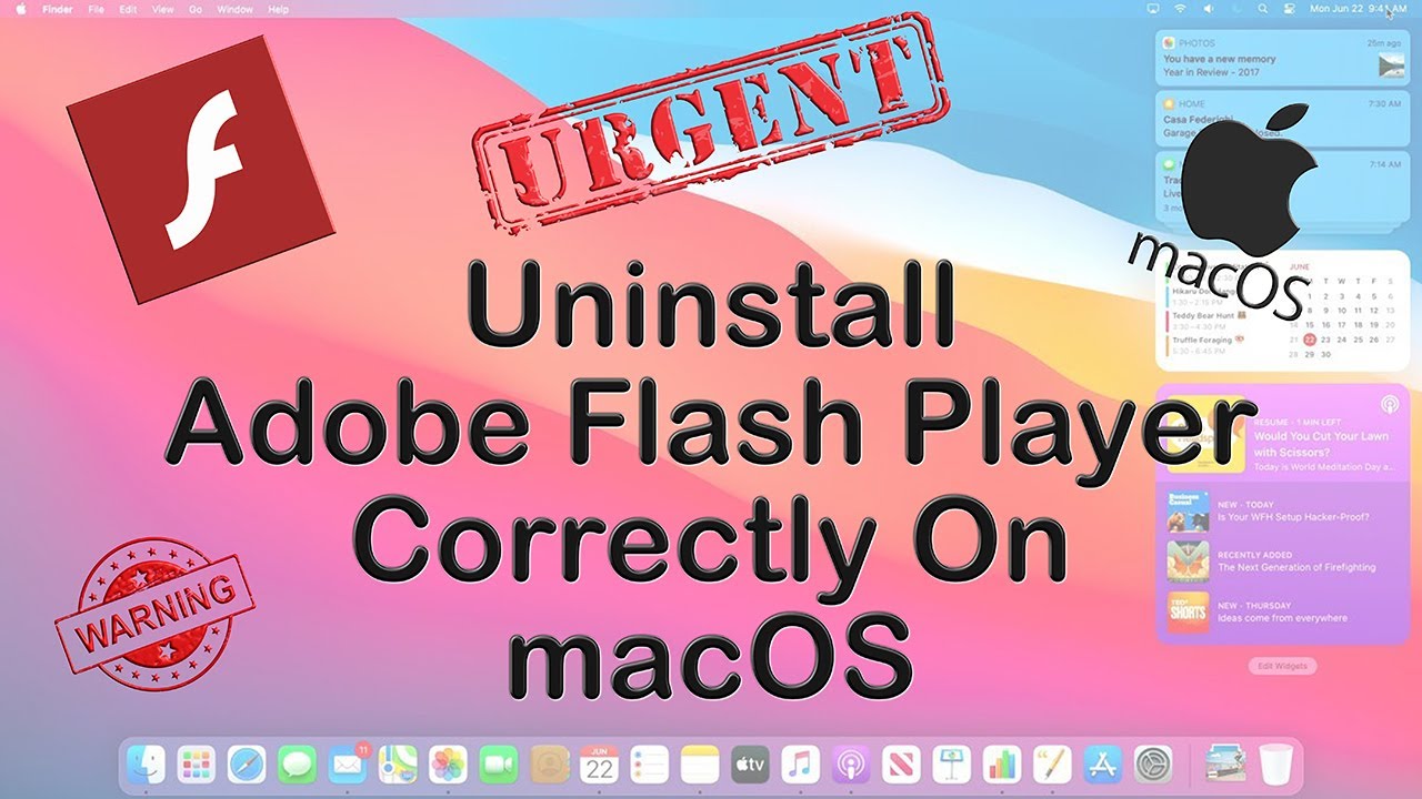 Adobe Flash Player - Uninstall Correctly on macOS ⏳📴💯