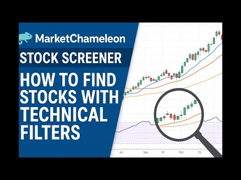 MarketChameleon Stock Screener How to Find Stocks with Technical Filters
