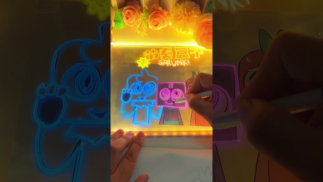 Luminous drawing board