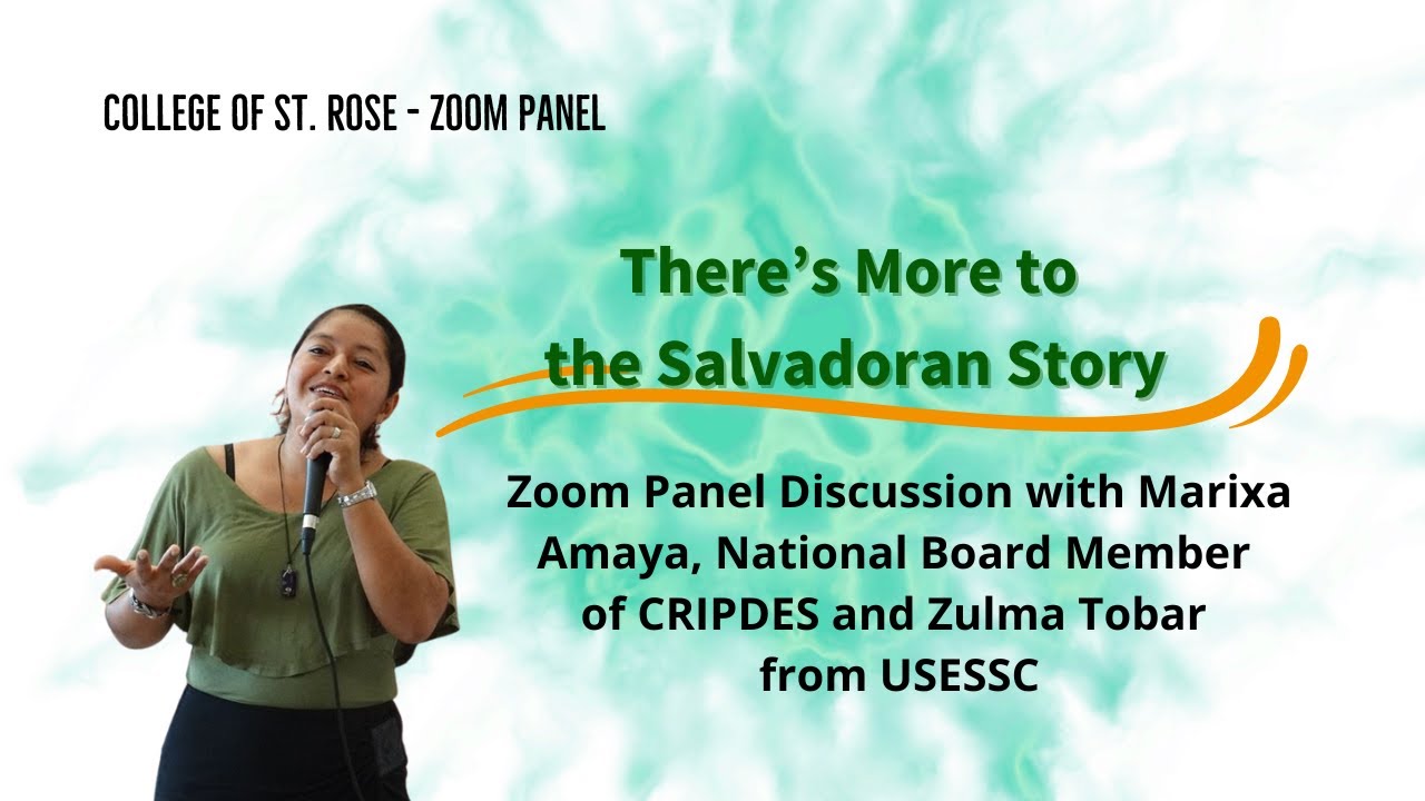 ZOOM panel - College of St. Rose: Marixa Amaya from CRIPDES