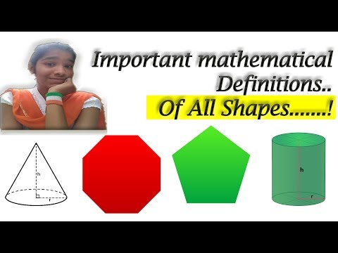 Definitions of all mathematical Shapes | math definitions | True Academy