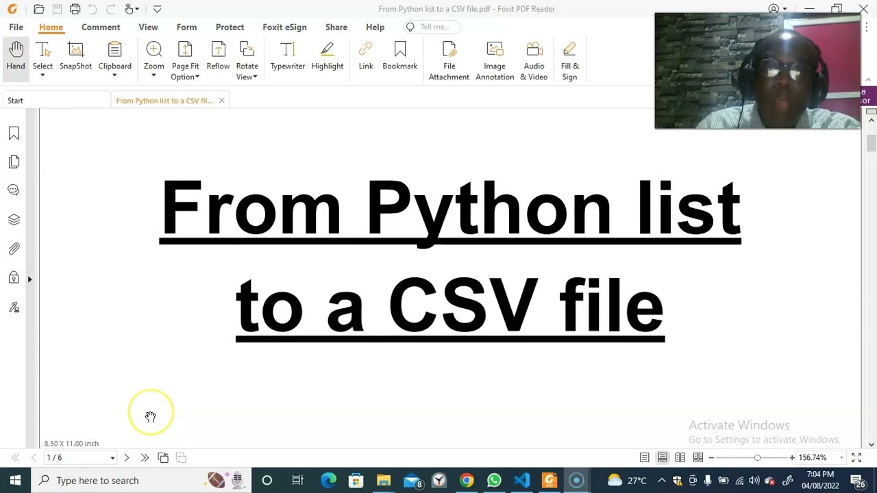 How To Create CSV File From Python Lists