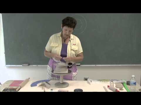 How to Use a Template to Make a Textured Soft-Slab-Built Bowl with a Wrapped Rim - SANDI PIERANTOZZI