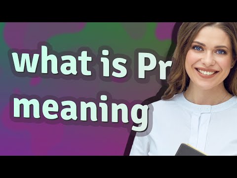 Pr | meaning of Pr