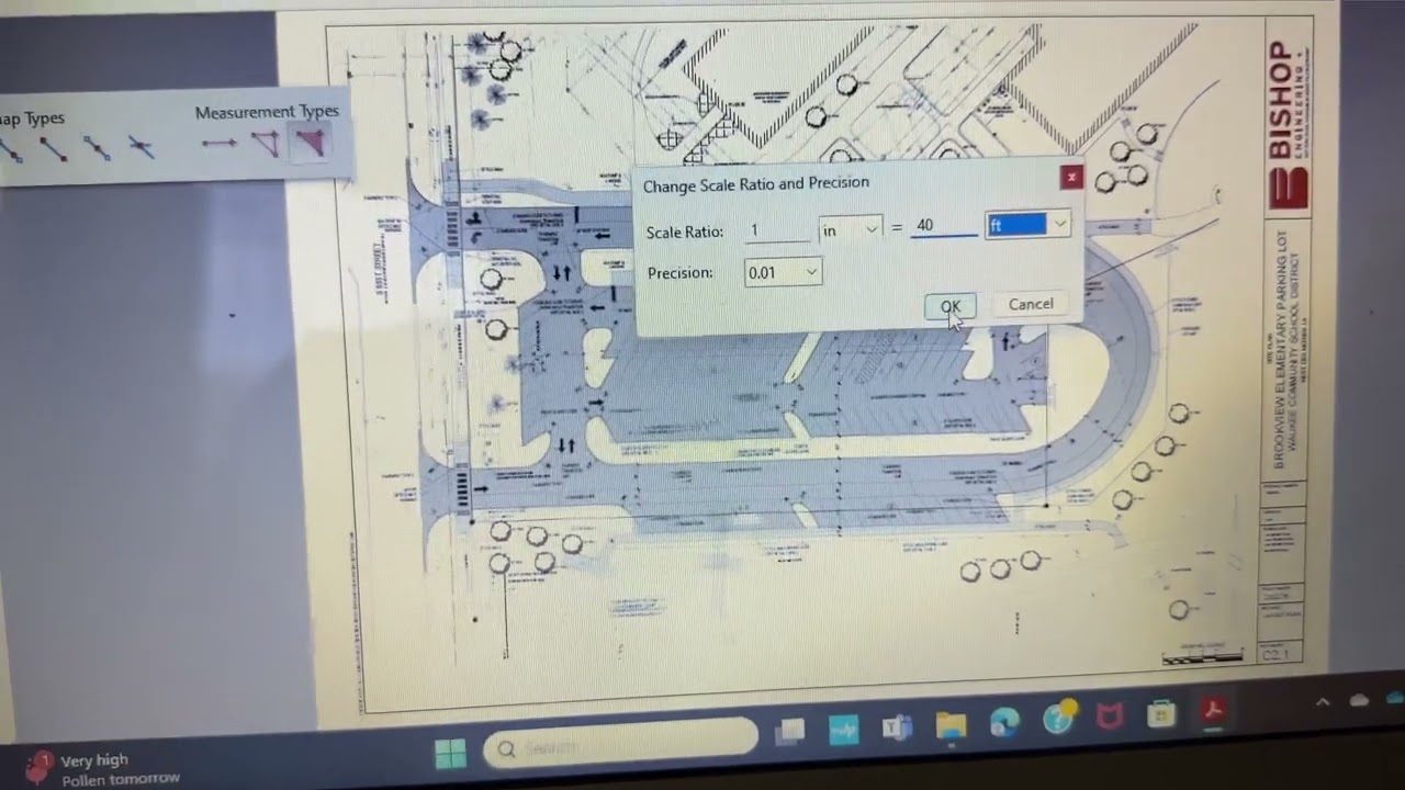 How to measure blueprint drawings  PDF with Adobe!