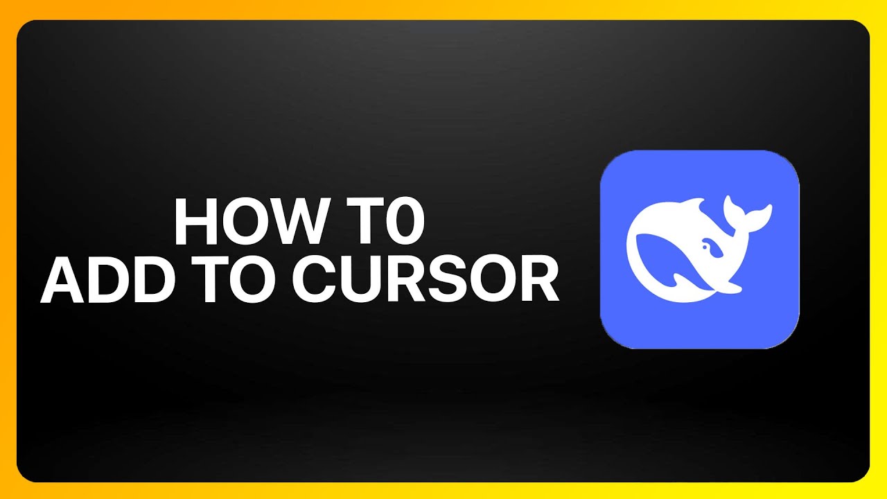 How To Add Deepseek To Cursor Tutorial