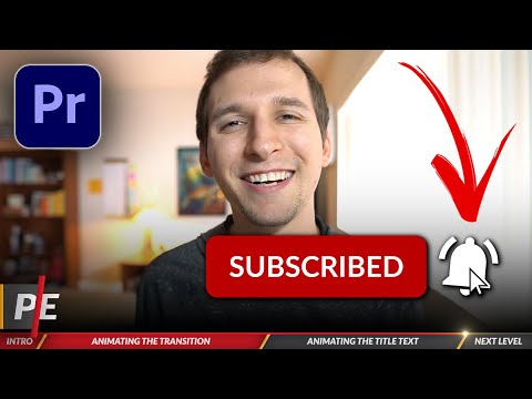 Animated SUBSCRIBE BUTTON and BELL Tutorial & Free Template (Adobe Premiere Pro 2024)
