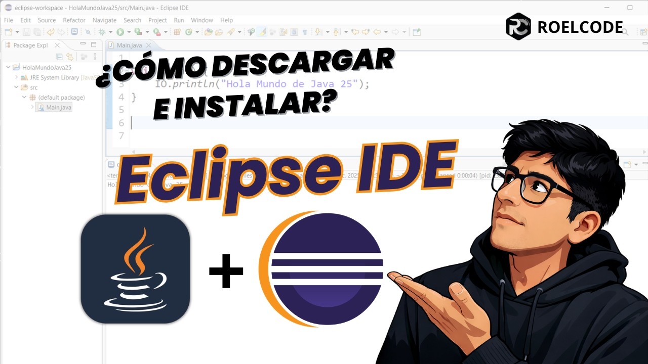 How to Download and Install Eclipse IDE 2026 + First Hello World in Java 25 | Step-by-Step Guide