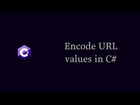 How to Encode URL values in C#
