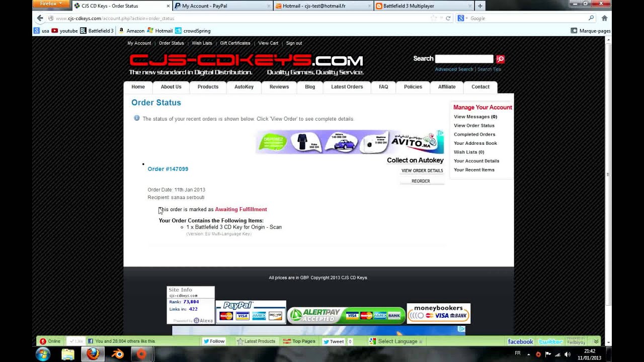CJS CD Keys - How To Purchase (Walkthrough)