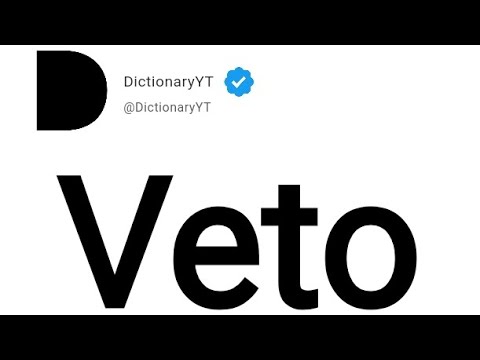 Veto Meaning in English