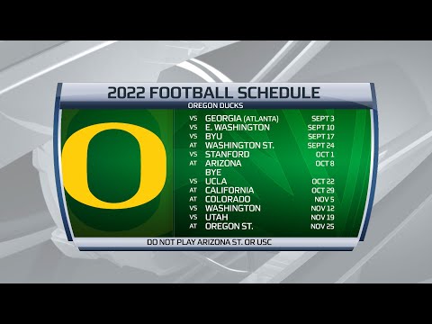 Previewing Oregon's 2022 football schedule