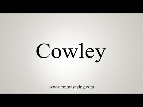 How To Say Cowley