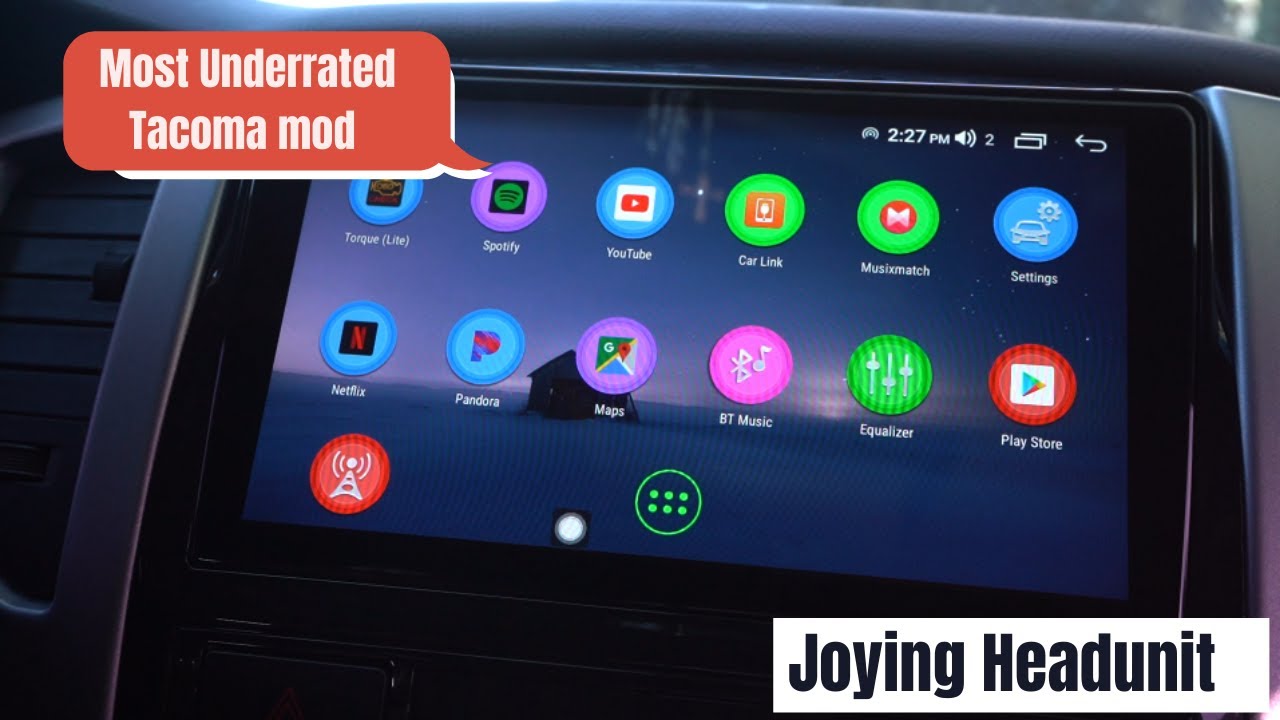 Joying head unit install Toyota Tacoma With oem Back up camera