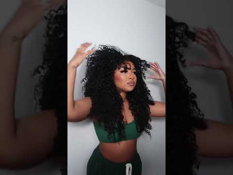 Before & After -- 3b/3c Water Kinky Curly 24 Inches Clip Ins |CURLSQUEEN