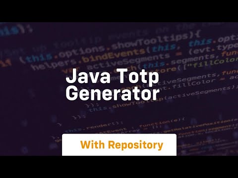 java totp generator