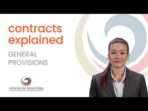 CONTRACTS EXPLAINED: GENERAL PROVISIONS