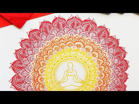 #Shorts | Mandala Art For Beginners | Easy Relaxing Drawing | Simple Doodle | Satisfying Art Therapy