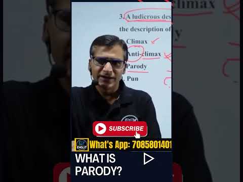 What is Parody? TGT | PGT | NET ENGLISH